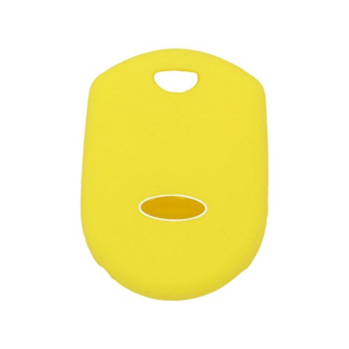 SEGADEN Silicone Cover Protector Case Holder Skin Jacket Compatible with FORD LINCOLN MERCURY 3 Button Remote Key Fob CV2709 Yellow