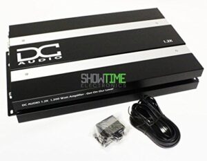 dc audio dc1.2k-a3 1450w rms 16v mono class d car audio amplifier/amp+bass knob