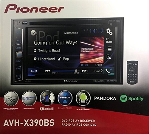 Pioneer AVH-X390BS Double Din Bluetooth in-Dash DVD/CD/Am/FM Car Stereo Receiver with 6.2 Inch Wvga Screen/Sirius Xm-Ready