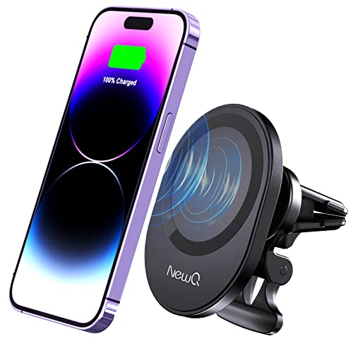 Magnetic Wireless 15W Max Car Charger and Mag-Safe Mount Hold for iPhone 12/13/ 14/Mini/pro/pro max Air Vent NewQ