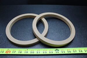 2 mdf speaker ring spacer 8 inch wood 3/4 thick fiberglass box enclose ring-8r