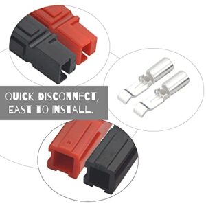 WMYCONGCONG 10 Pairs 30A Battery Quick Disconnect Power Terminals Connectors Red Black Quick Connector Battery Plug Terminal Modular Power Connectors Set