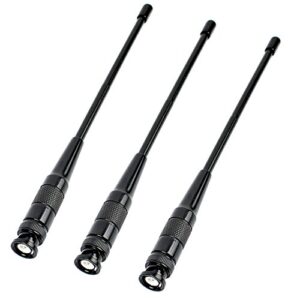 bnc antenna hys-701n dual band vhf/uhf 2m 70cm antenna for icom ic-a14 ic-v8 vertex hx300 hx320 kenwood tk100 tk200 handheld radio(3pcs)