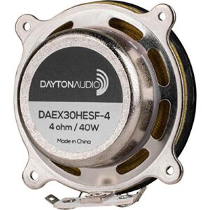 dayton audio daex30hesf-4 high efficiency steered flux exciter with shielding 30mm 40w 4 ohm