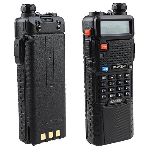 ExpertPower Baofeng UV-5R Extended True Capacity Battery (Model: BL-5L, 3800 mAh, Black) DM-5R