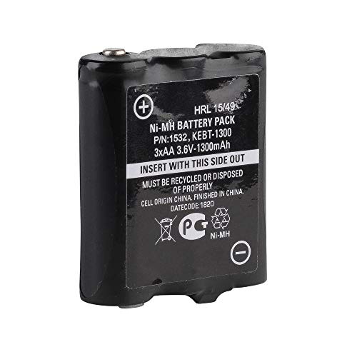 Motorola 1532 1300 mAh NiMH Rechargeable High-Capacity Battery Pack (Black)