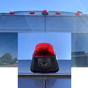 EWAY Third Brake Light Backup Camera Rear View for Dodge Ram Promaster 1500 2500 3500 2014-2019 Rear Roof Mounted Top High Mount Cab Light Marker Lamp Cargo Van Reverse Camera