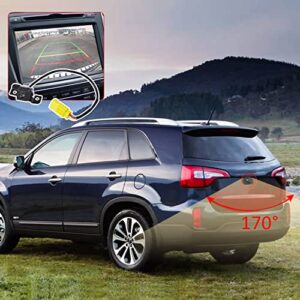 Backup Camera Park Assist Camera Compatible with 2011-2013 Kia Sorento Replaces 592-267 957602P000 957602P201 957602P202 95760-2P000 957602P202FFF