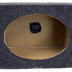 QPower Angled Style 6 x 9 Inch Car Audio Speaker Box Enclosures, 2 Speaker Boxes