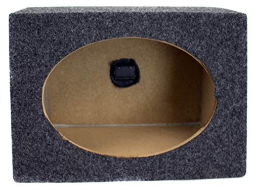 QPower Angled Style 6 x 9 Inch Car Audio Speaker Box Enclosures, 2 Speaker Boxes