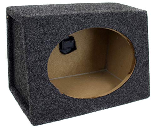 QPower Angled Style 6 x 9 Inch Car Audio Speaker Box Enclosures, 2 Speaker Boxes