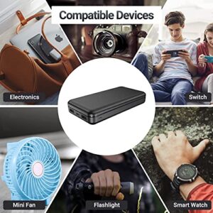 26800mAh Power Bank 2 Outputs&2 Inputs Portable Charger Ultra-High Capacity Battery Pack with 2 in 1 Cable External Battery Power Bank for iPhone iPad Samsung Pixel Camera Switch Fans Flashlighs