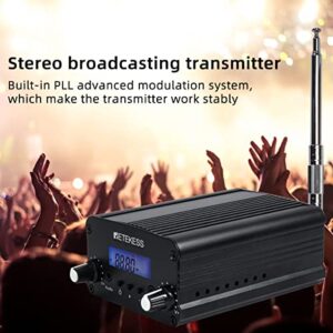 Retekess TR509 FM Transmitter for Church, FCC Certified FM Broadcast Transmitter, Long Range Stereo Mini Radio Station for Drive-in Movie, Church Parking Lot, Lights Fireworks Show