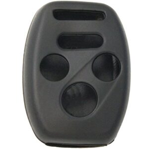 keyless2go silicone cover protective case for 4 button remote keys kr55wk49308 mlbhlik-1t oucg8d-380h-a (1 pack) – black