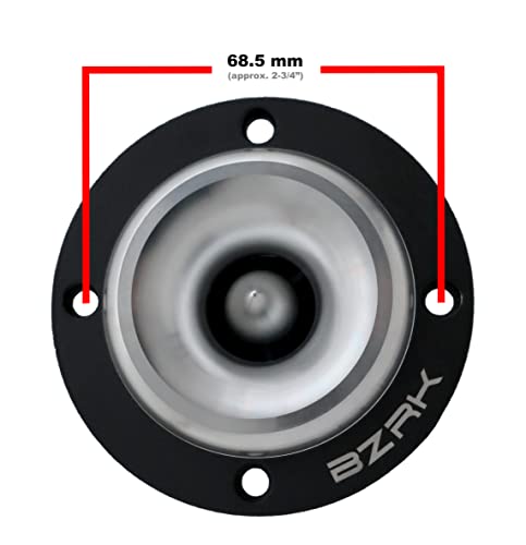 (Single Speaker) BZRK Audio SST-160 Titanium Bullet Super Tweeter 160 Watts Max Single Speaker, Black