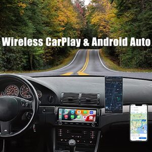 Android 12 Car Stereo CarPlay Multimedia for BMW E46 1998-2006,Rover 75,MG ZT,Android Auto Navigation Head Unit Radio 8.8" Touch Screen,DSP Octa Core 4G+128G,Optical Out/BT/WiFi/4G/FastBoot/SWC/Knobs