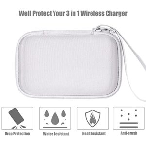 Aenllosi Hard Carrying Case Replacement for UCOMX Nano 3 in 1 Wireless Charger (White,Case Only)