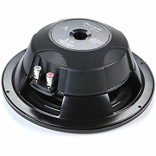 PIONEER TS-A2500LS4 1200 Watt 10"" Shallow Mount 4 Ohm SVC Subwoofer