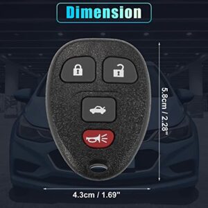 X AUTOHAUX 315MHz KOBGT04A Keyless Entry Remote Car Key Fob for Chevy Malibu HHR for Pontiac G5 G6 Grand Prix Solstice for Saturn Aura Sky for Buick LaCrosse 15252034 4 Buttons