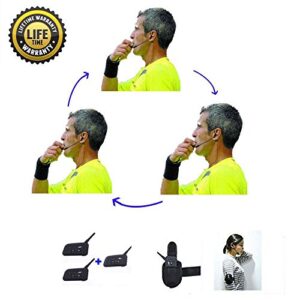 Maxquall Referee Headset Earphone Professional V6 V4 FBIM Full Duplex Two-Way Football Referee Coach Judger Arbitration Earhook Earpiece Soccer Earphone Headset