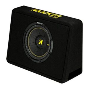 Kicker TCWC104 CompC 10" Subwoofer in Thin Profile Enclosure 4-Ohm