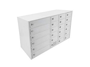 fixturedisplays® 24-slot cellphone usb charging station lockers assignment mail slot box  24 w x 15 h x 9″ d big (8.2″) and small (4.4″) slots 15255