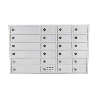 FixtureDisplays® 24-Slot Cellphone USB Charging Station Lockers Assignment Mail Slot Box  24 W x 15 H x 9" D Big (8.2") and Small (4.4") Slots 15255