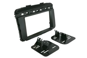 scosche ka2418ddb compatible with 2016-19 kia sorento iso double din dash kit black