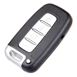 cciyu x 1 flip key fob with key blade 4 buttons replacement for 09 10 11 12 13 14 15 for h yundai azera elantra elantra gt equus genesis sonata series with fcc 267al-hmfna04