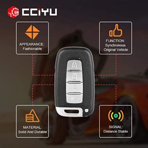 cciyu X 1 Flip Key Fob with Key Blade 4 buttons Replacement for 09 10 11 12 13 14 15 for H yundai Azera Elantra Elantra GT Equus Genesis Sonata Series with FCC 267AL-HMFNA04