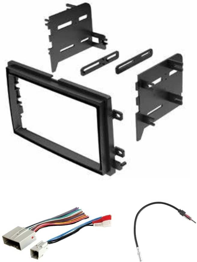 ASC Audio Car Stereo Radio Install Dash Kit, Wire Harness, and Antenna Adapter to Install a Double Din Radio for Some Ford Lincoln Mercury Vehicles - Compatible Vehicles Listed Below