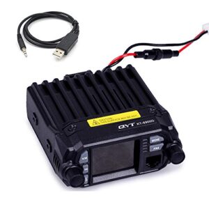 qyt kt-8900d mobile transceiver 25w vhf 144-148mhz uhf 420-450mhz dual band quad standby mini car radio