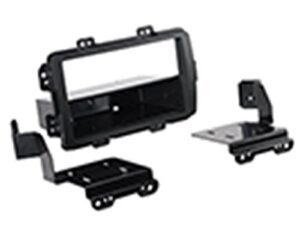 scosche ha1718b compatible with 2013-15 honda civic iso double din & din+pocket dash kit, models w/nav black