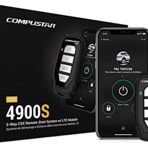 Compustar CSX4900-S 4-Button 2-Way, 3000' Remote Start System w/Drone X1LTE