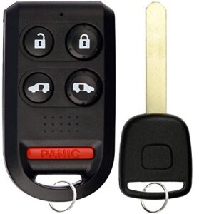 keylessoption keyless entry car remote fob with uncut ignition transponder key replacement for oucg8d-399h-a