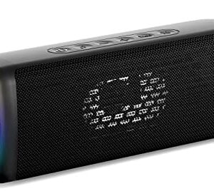 Ortizan M9 Extra BASS Wireless Bluetooth Portable Speaker, Powerful IPX7 Waterproof Outdoor Bluetooth Speaker, 30 Hours Battery, Dynamic LED Light, Wireless Stereo Pairing for Home, Party, Travel