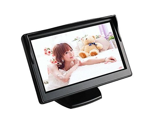 BONDWL 5" High Resolution HD 800480 Car Rearview TFT LCD Monitor Screen Car Vehicle Backup Monitor with 2ch Video for Car Rearview Backup Cameras/Car DVD/VCD/GPS/other Video Equipment