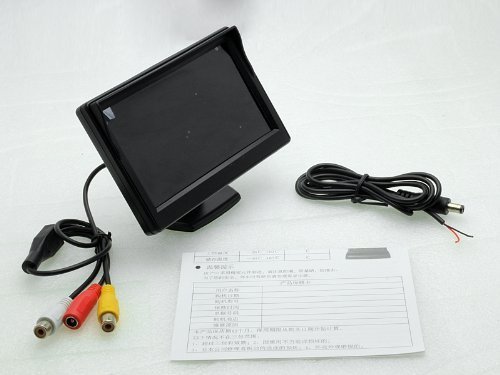 BONDWL 5" High Resolution HD 800480 Car Rearview TFT LCD Monitor Screen Car Vehicle Backup Monitor with 2ch Video for Car Rearview Backup Cameras/Car DVD/VCD/GPS/other Video Equipment