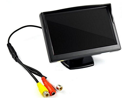 BONDWL 5" High Resolution HD 800480 Car Rearview TFT LCD Monitor Screen Car Vehicle Backup Monitor with 2ch Video for Car Rearview Backup Cameras/Car DVD/VCD/GPS/other Video Equipment