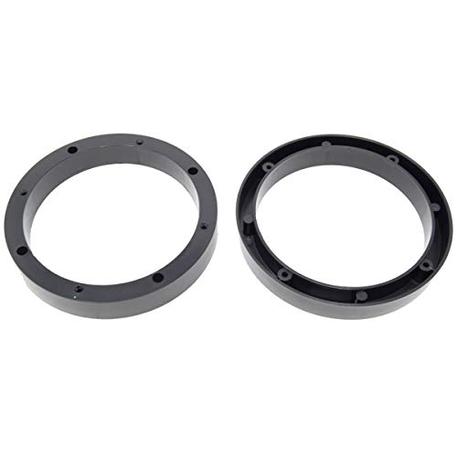 1 Pair 8.5" Plastic Speaker Spacer Rings - Subwoofer Mid Range Custom Installation Mounting Adapter