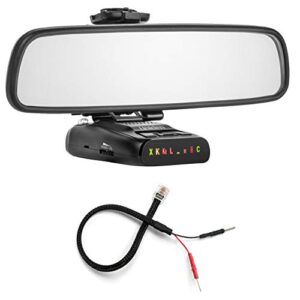 radar mount mirror mount bracket + mirror wire power cord for uniden dfr (3001109)