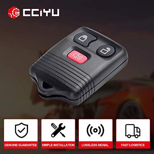 cciyu CWTWB1U331 Keyless Entry Remote Car Key Fob Clicker Transmitter Alarm 1X 3 Buttons fits for Ford Edge for F150 98-16 for M azda for L incoln for F ord for M ercury Series CWTWB1U331