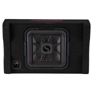 KICKER L7TDF 12-inch (30cm) Thin L7 Down Firing Subwoofer Enclosure, 2-Ohm