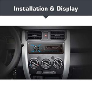 SEMAITU Smart Car Audio Systems, Single Din Multimedia Car Stereo, USB SD Support Mobile APP Control Bluetooth MP3 Hands-Free Calling, FM Radio Receiver for Car & Truck