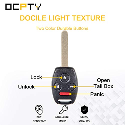 OCPTY 1X Flip Key Entry Remote Control Entry Remote key Fob Transponder Ignition Key for 06-13 for Honda Civic N5F-S0084A 35111-SVA-305 3248A-S0084A 35111-SVA-306