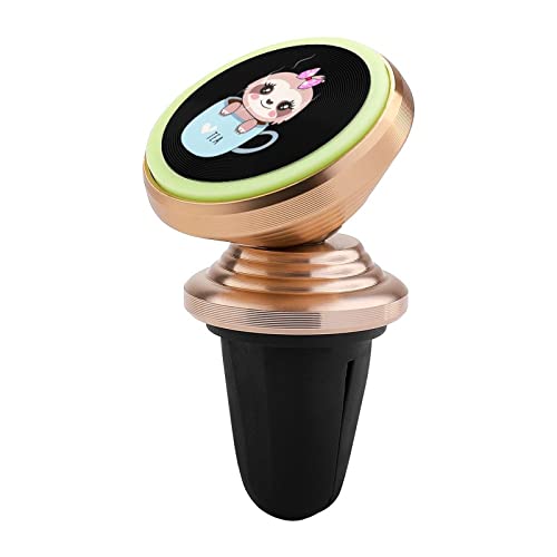 Cute Sloth Baby Magnetic Phone Holder for Car Air Vent Holder Clip Compatible with All Smartphones & Tablets