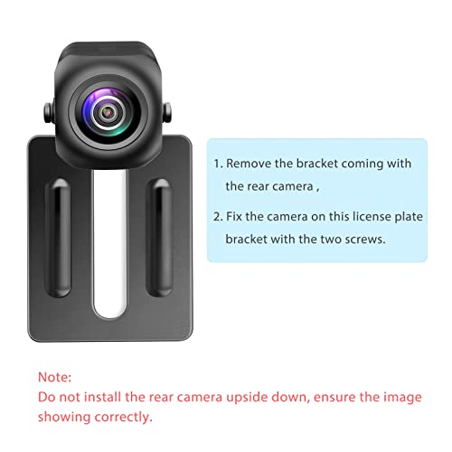 Universal Car Rear View Camera License Plate Bracket,Dash Cam Mirror Camera Kit Rearview Camera Mount Bracket, Backup Camera Reverse Camera Accessories Only Installation Holder for Rear Camera