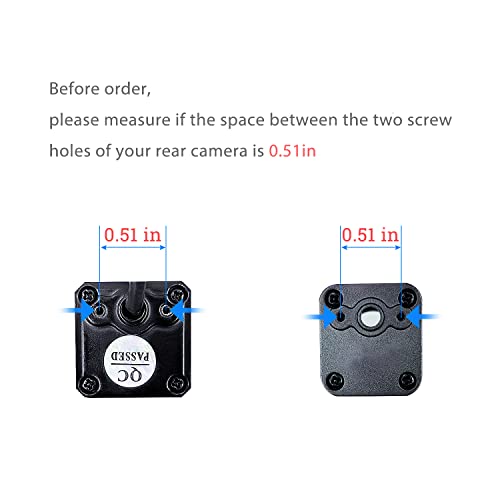 Universal Car Rear View Camera License Plate Bracket,Dash Cam Mirror Camera Kit Rearview Camera Mount Bracket, Backup Camera Reverse Camera Accessories Only Installation Holder for Rear Camera