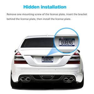 Universal Car Rear View Camera License Plate Bracket,Dash Cam Mirror Camera Kit Rearview Camera Mount Bracket, Backup Camera Reverse Camera Accessories Only Installation Holder for Rear Camera