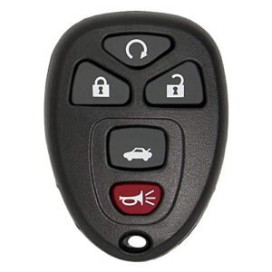 keyless2go replacement for keyless entry car key vehicles that use 5 button ouc60270 ouc60221, self-programming